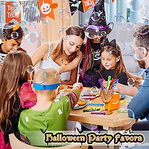 Shemira 160pcs Halloween Bubble Wands, Halloween Party Favors for Kids, Halloween Goodie Bags Fillers, Halloween Trick Or Treating Toys Bulk, for Kids, Halloween Miniatures Prizes