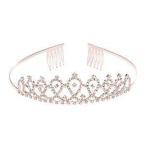 xo, Fetti Rose Gold Pink Bachelorette Party Decorations Kit - Bridal Shower Supplies | Bride to Be Sash, Rhinestone Tiara, Veil + Bride Tribe Tattoos