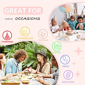 D&Z Black Disposable Plastic Tablecloth for Rectangle Tables - 12 Pack, 54 x 108 inch Table Cloths for Parties, Indoors Outdoors, Events & Weddings, Plastic Table Cover