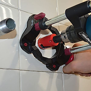 Milescraft 1368 DrillMate Portable Drill Guide - NO CHUCK. Must have 43mm Diameter Collar International Style Drills. Multi-Angle Drilling with Control Spring. NOT FOR MOST DRILLS|Black