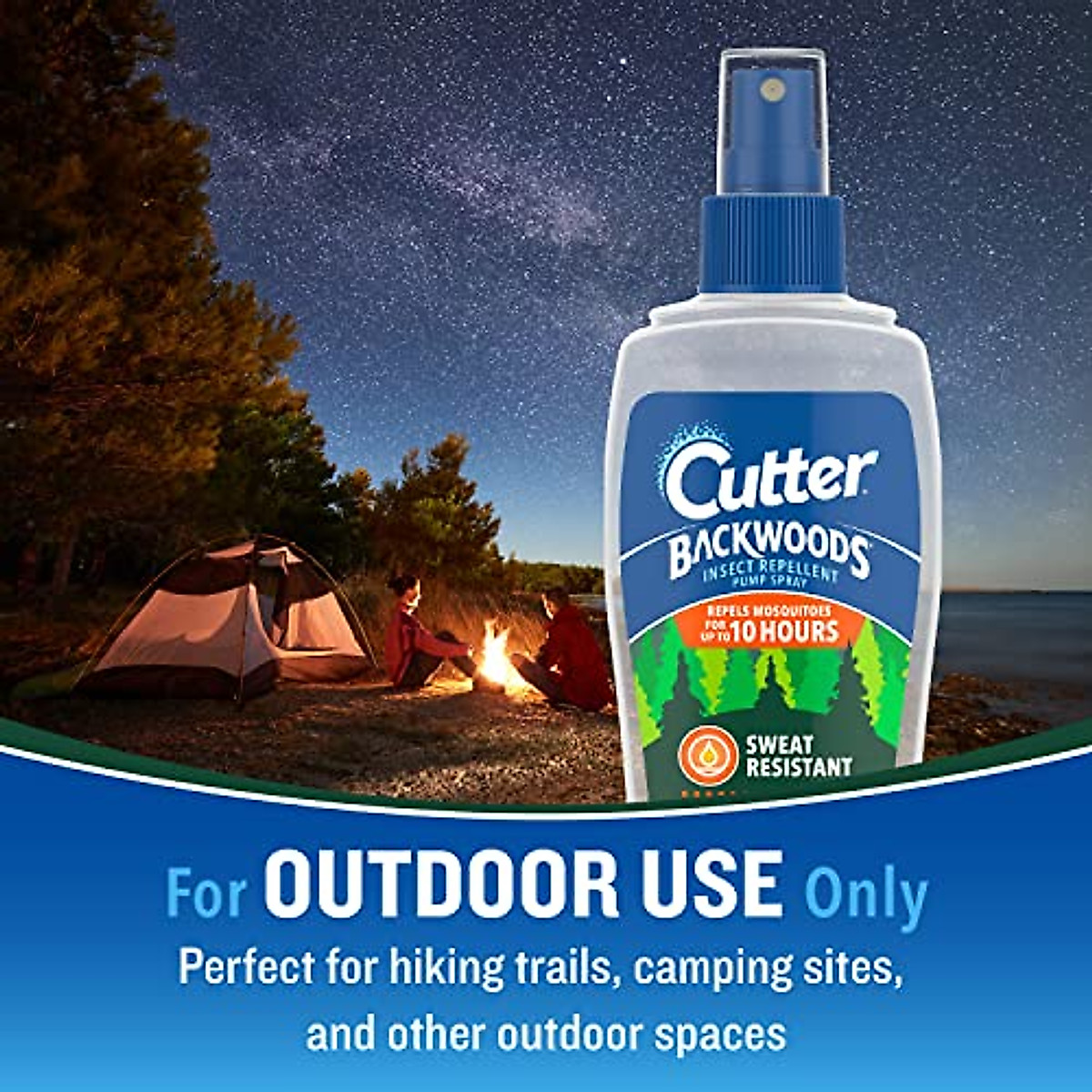 Cutter Backwoods Insect Repellent, Mosquito Repellent, Repels Mosquitos for Up To 10 Hours, 25 % DEET, 6 fl Ounce (Pump Spray)