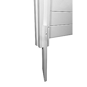 Enclo Privacy Screens ZP19014 No Dig Premium Full-Coverage White Vinyl Privacy Fence Screen Kit, 48" W x 48" H, Perfect to Enclose Trash Bins and A/C Units (2-Panels)