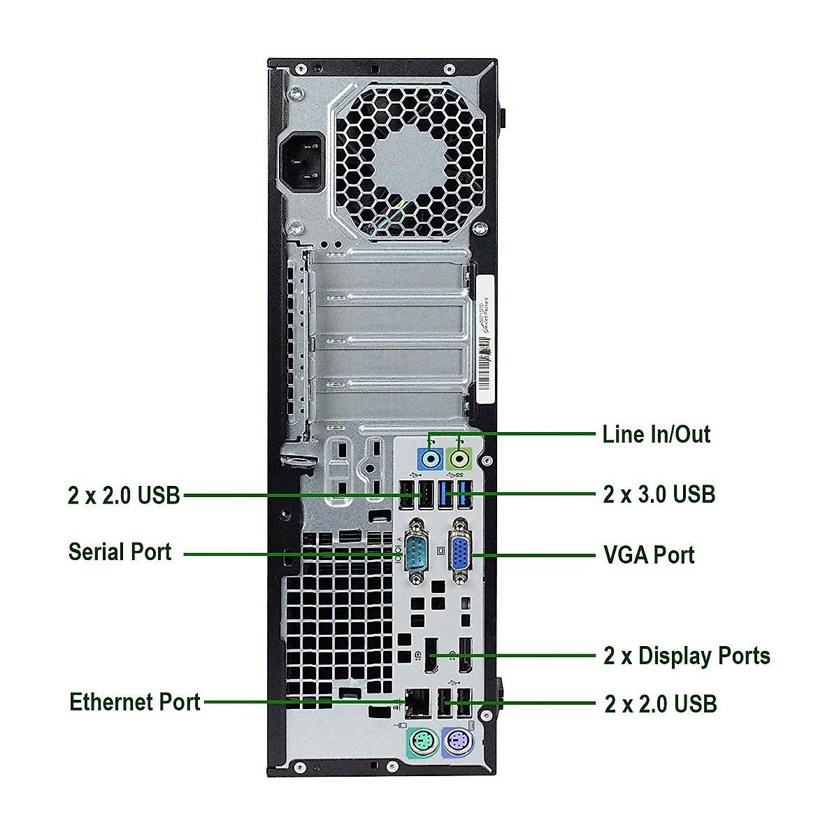 HP 800 G1 SFF Computer Desktop PC, Intel Core i7 3.4GHz Processor, 16GB Ram, 128GB M.2 SSD, 1TB HDD,Wireless Keyboard & Mouse,Bluetooth, New HP 23.8 FHD LCD Monitor, Win 10 Pro (Renewed), Black