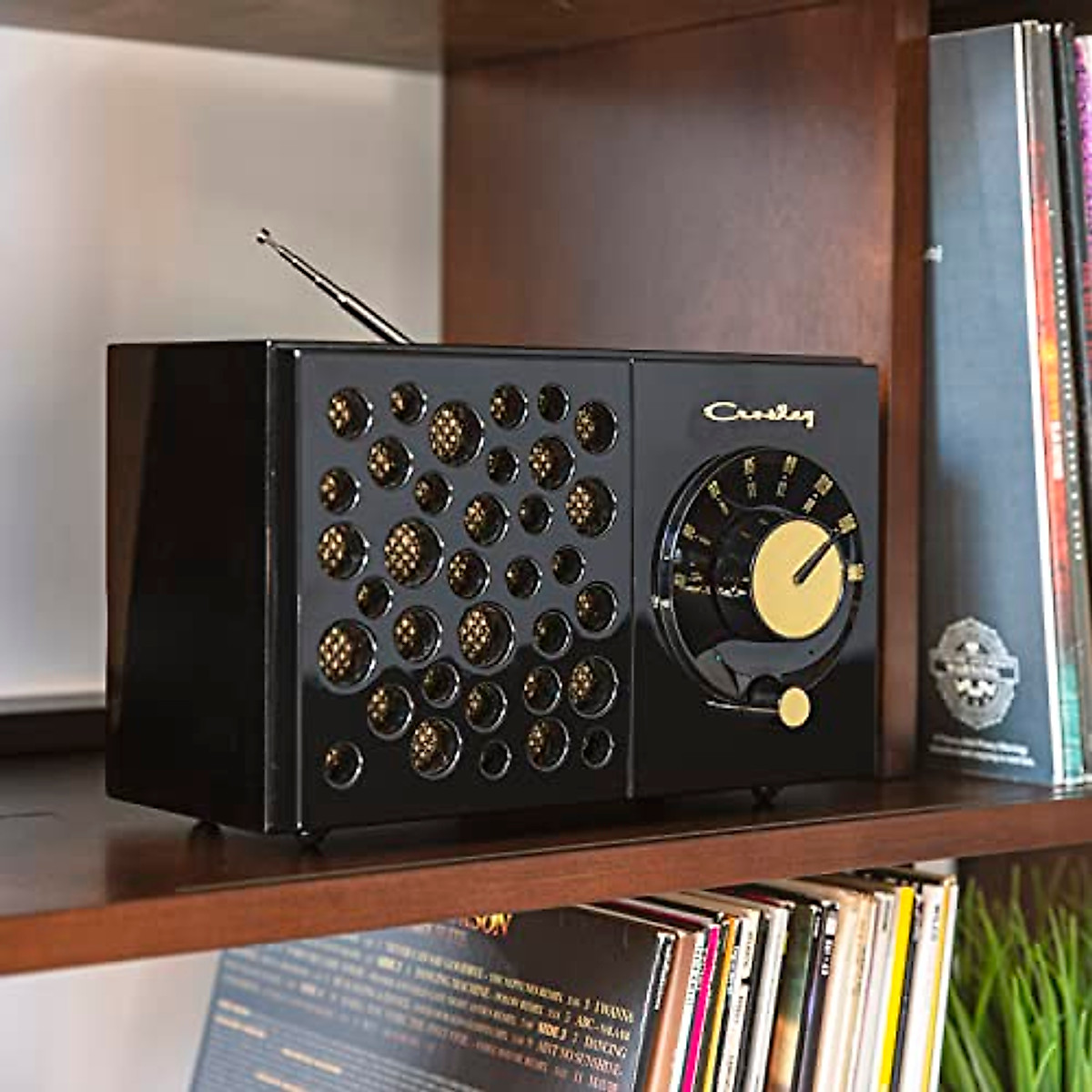 Crosley CR3042A-BK Maverick Portable AM/FM Radio with Bluetooth Receiver, Black