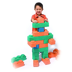 Creativity Street Gorilla Blocks Extra Large 66-Piece Building Blocks Set for Kids and Babies