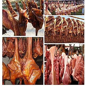 10Pcs 6 Inches Stainless Steel Butcher Hook, Stainless Steel Butcher Hooks for Meat Processing,s hooks Hanging Processing Butcher Hook（Silver thick 2.5 mm）