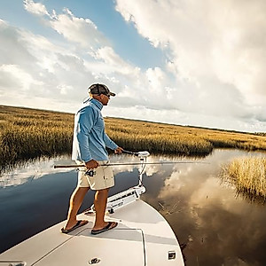 Minn Kota Riptide Fortrex Saltwater Bow-Mount Trolling Motor with 62-Inch Shaft and Hand Control (36-Volt, 112-Pound)