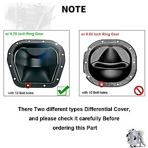 Rear Differential Cover and Gasket Set Replacement for Ford F-150 Expedition Lobo E-150 Econoline Transit Lincoln Blackwood Navigator Mark LT
