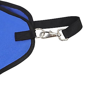 TNBUENO Horse Hay Bag with Metal Snap Fastener, Hay Bag Feeder Sack Storage Bag for Horse Cow Goats Donkey Cattle Rabbit