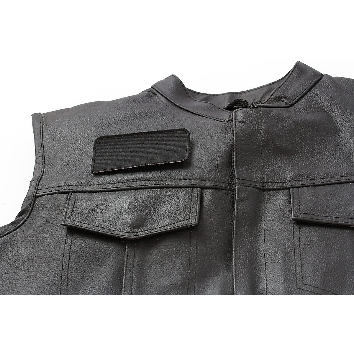 Black 4 Inch Rectangular Blank Patch - by Ivamis Trading - 4x2 inch - Twill Fabric - Paper Backing - Embroidered and Laser Cut Borders