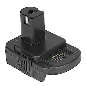 DM18RL Battery Adapter Compatible for Dewalt 20V & Milwaukee18V Lithium Battery Convert to Ryobi 18V P108 ABP1801 Battery, with USB Port