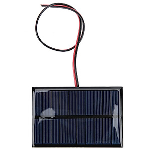 5Pcs DC 5V Solar Panel Module with 30cm/11.8in Cable Weatherproof Charging