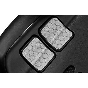 TouchProtect Steam Deck Grip Kit - Front touchpad and back button skin set. Steam Deck accessory bundle. (Hex Silver)