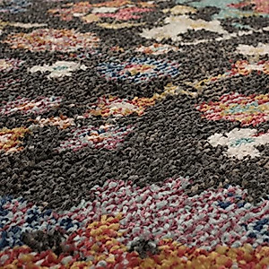 Mohawk Home Norwood Charcoal Grey 6' x 9' Whimsy Area Rug Perfect for Living Room, Dining Room, Office