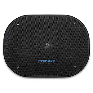 Rockville RVL69W 6x9 300w Competition Cast Aluminum Car Subwoofer Mid-Bass+Lows,Black
