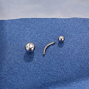 G23 Solid Titanium Belly Button Rings for Women Men Navel Rings Barbell Body Piercing Rings Jewelry