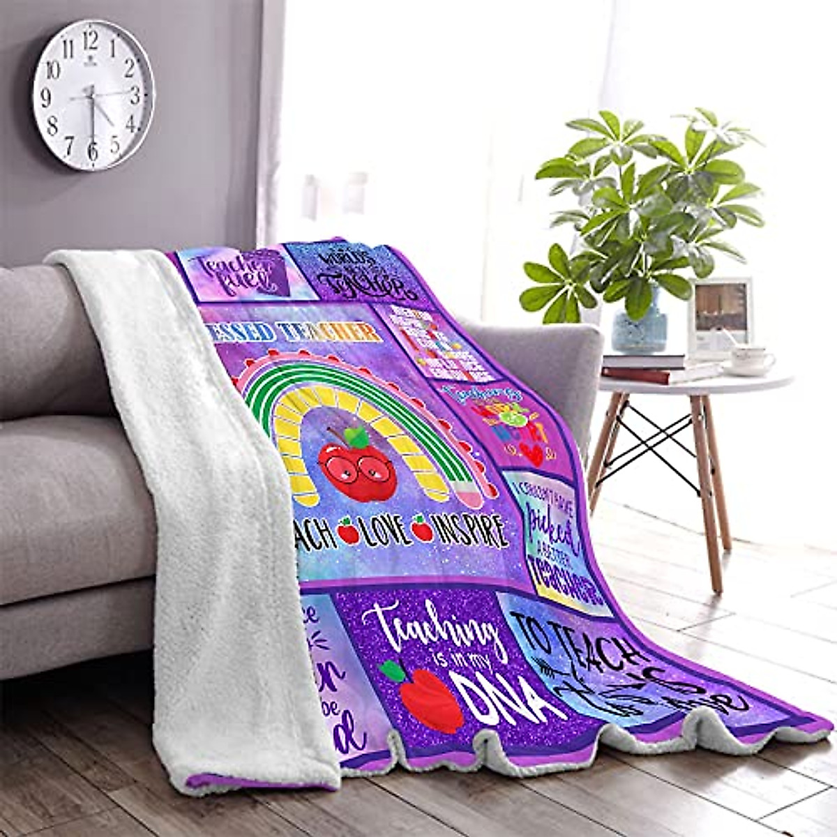 Juirnost Teacher Gifts for Women,Teacher Appreciation Gifts,Gifts for Teachers,Thank You Gifts for Teachers Day Graduation Retirement Birthday Gifts, Back to School Teacher Gift,Best Teacher Blankets