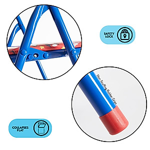 Idea Nuova Marvel Spidey and His Amazing Friends 3 Piece Children's Activity Square Table and 2 Folding Chairs Set, Ages 3+