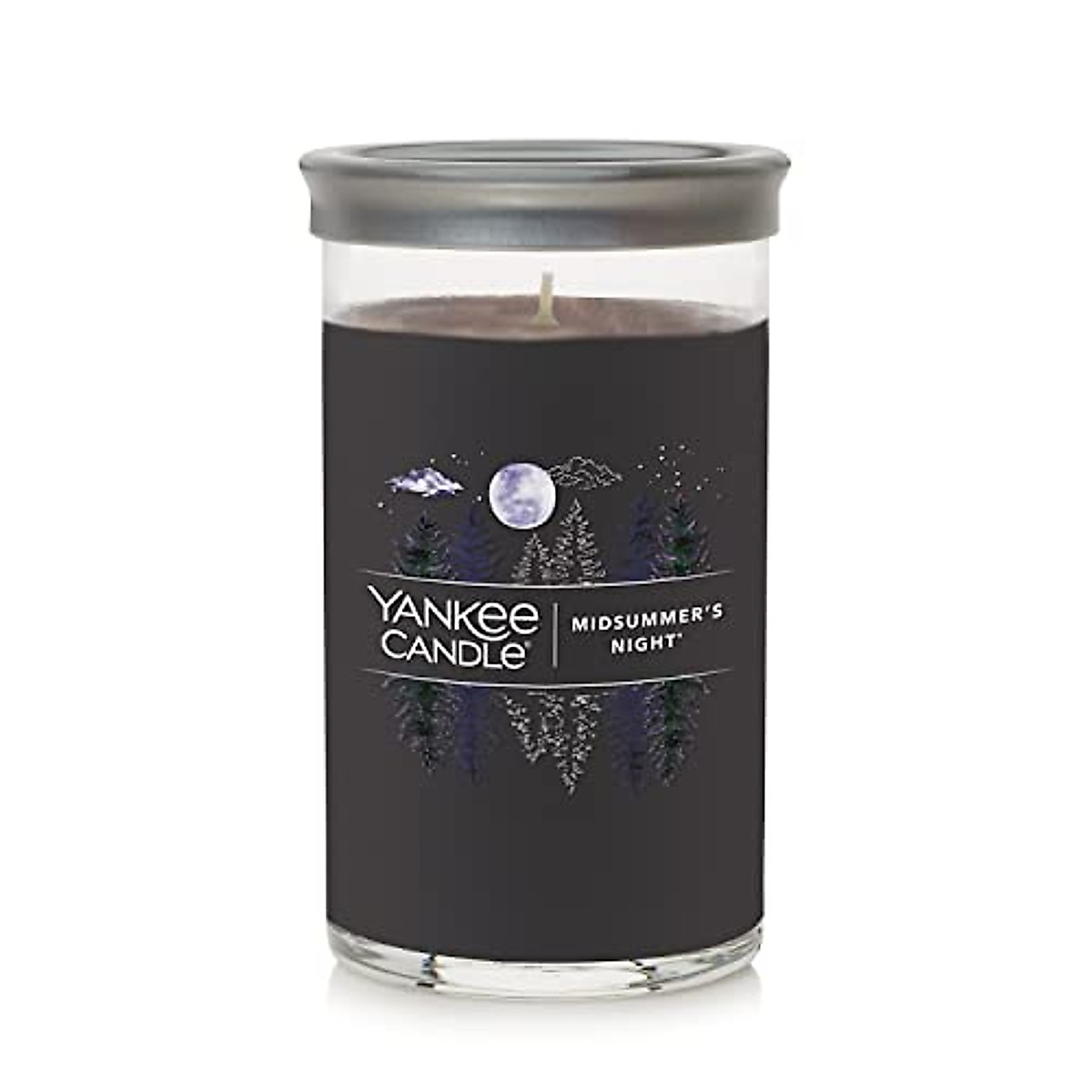 Yankee Candle MidSummer's Night® Signature Medium Pillar Candle, 14.25oz,Black