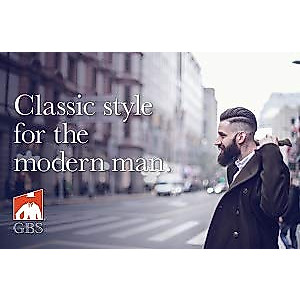 G.B.S 5.5in Silver Metal Canister Portable Badger Hair Shaving Brush for Men, Travel Friendly