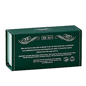 San Francisco Soap Company Siberian Fir Fragrance Man Bar - Hydrating - No Harmful Chemicals - Good for All Skin Types - Made in the USA