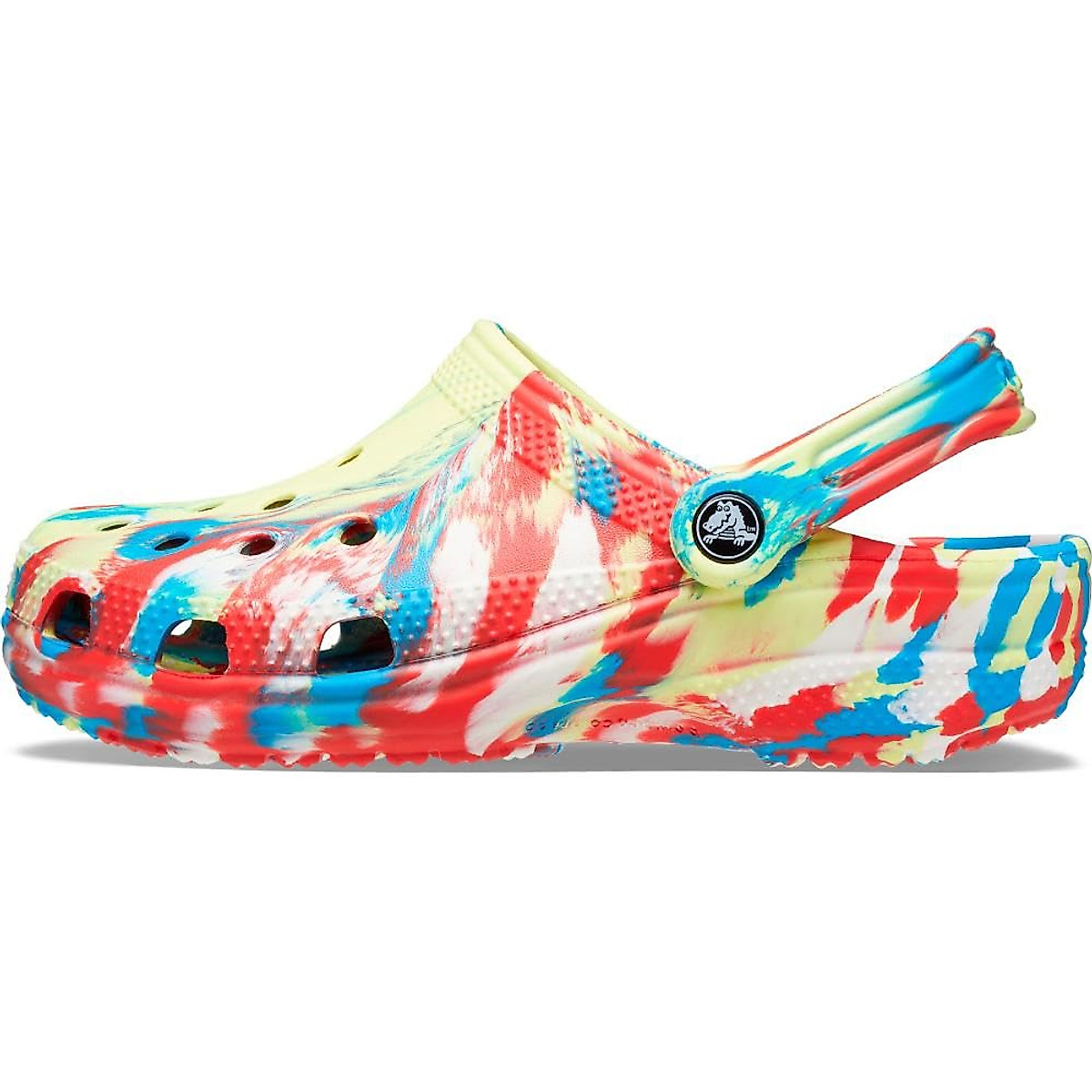 Crocs Unisex Classic Marbled Tie-dye Clog, Sulphur/Multi, Numeric_10 US Men