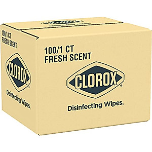 Clorox Disinfecting Wipes to Go, Bleach Free Cleaning Wipes in Bulk, Wipes with Fresh Scent, Kills Bacteria, Individually Wrapped, 1 Count Each, (Pack of 100)