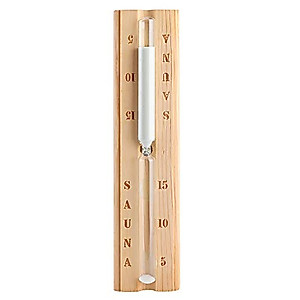 Horticulture Garden Entertainment, 15 Minutes Sand Timer Countdown Clock Accessory for Sauna Spa Room Wooden Sauna Hourglass for Sauna Spa Room