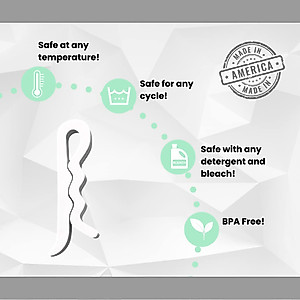 Laundry Buddy® for Bed Sheets and More - Bed Sheet Detangler - No More Tangles, Wads, or Wet Sheets - Your New Laundry Helper! - Made in America - BPA Free - Bleach Safe - Heat Safe - Patent Pending