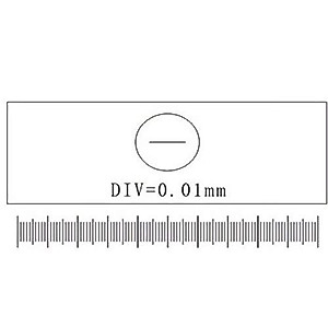 2pcs 0.01mm Microscope Calibration Slide Stage Micrometer Parts for Microscope Camera