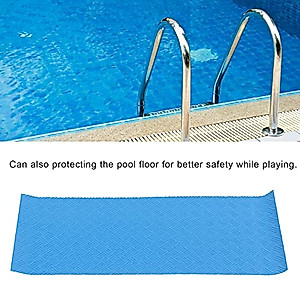Garden kit 2Pcs Swimming Pool Ladder Mat Rubber Protective Floor Step Pad 1cm Set Kit
