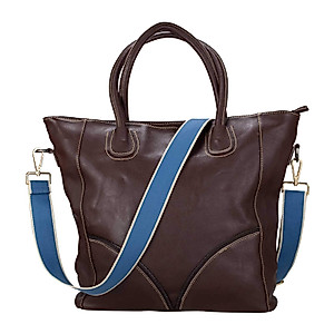 ZANQANO Purse Straps Replacement Crossbody Wide Adjustable Handbag Guitar Style (Blue)