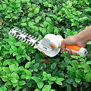 LIGO 7.2V Hedge Trimmer Battery Powered, Lightweight Cordless Trimmers, 2 in 1 1500mAh Multi-Perspective Adjusted Electric Grass Shears for Garden Ar.N KX7.2VG001(Grass Shear)