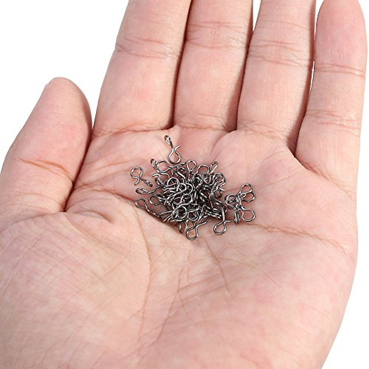 Fly Fishing Snap Hooks Stainless Steel Fishing Links Connectors Swivels Snap Fishing Tool(S)