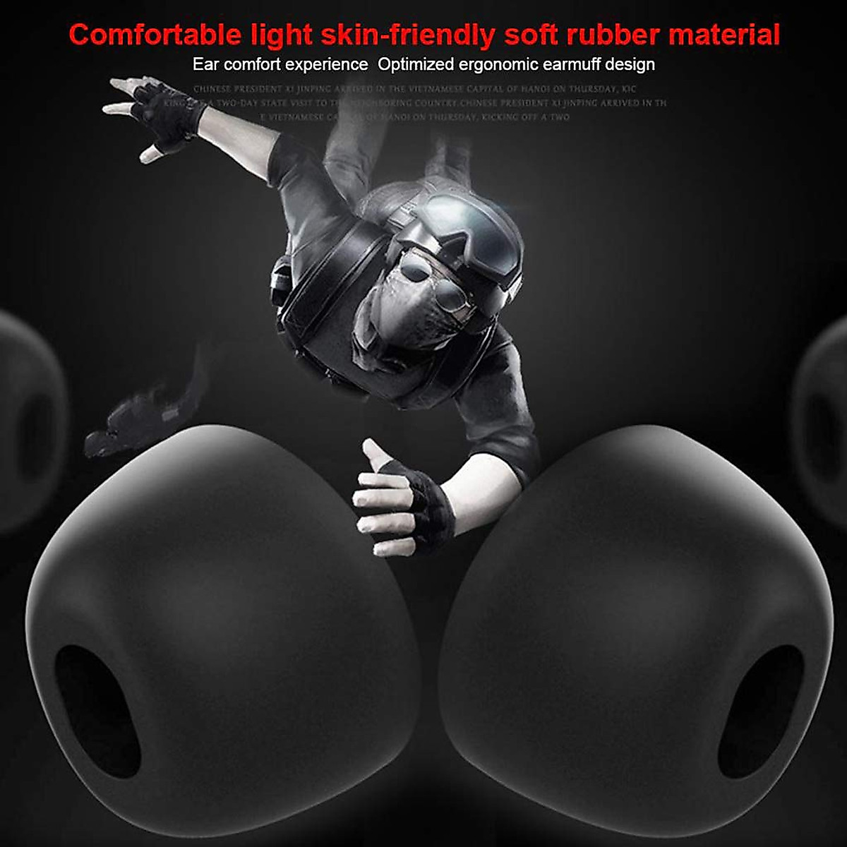 Wired Gaming Headset,in-Ear Earphones,Noise Cancelling Stereo Game Earbud,Microphone for Cellphones PC PS4