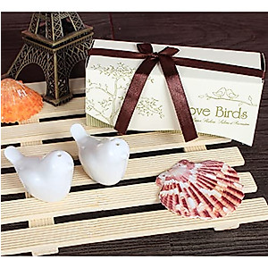 Kitchen seasoning jarLovebirds in the Window Ceramic Salt & Pepper Shakers Creative Bird Spice Jar Kitchen Tools