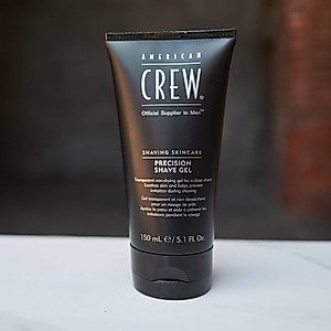 American Crew Shave Gel for Men, Soothes Skin and Prevents Irritation, 5.1 Fl Oz