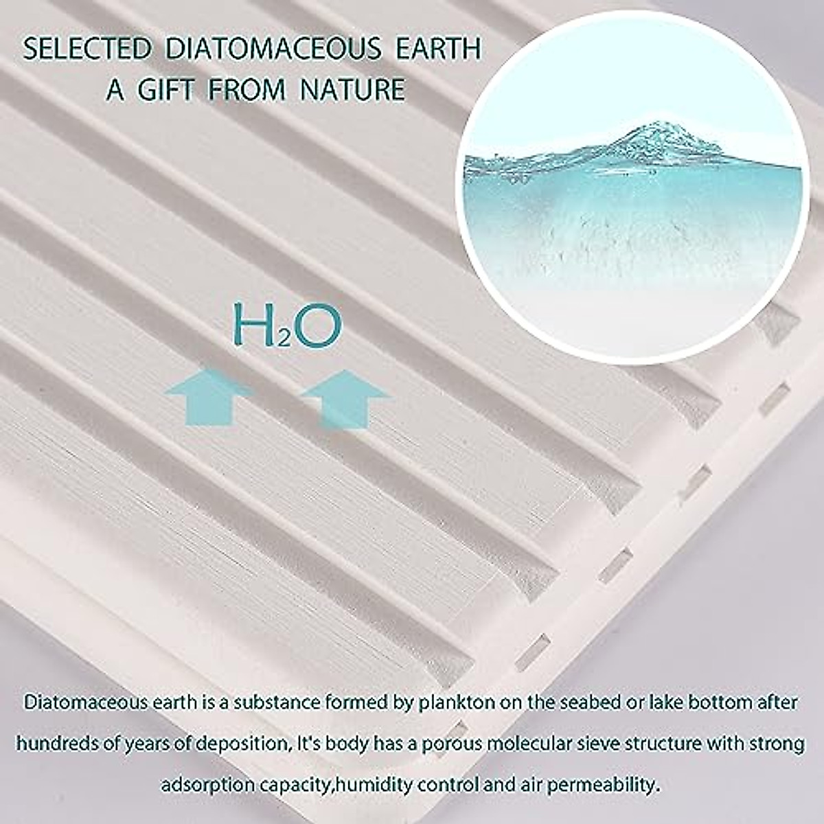 Instant Dry Sink Organizer(8.27" X 3.94"), Diatomaceous Earth Kitchen Soap Tray Set of 2, Storage Rack Under Sink in The Modern Home