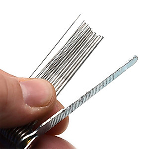 SAPHUE Guitar Nut File Set and Bridge Saddle Fret Nut Slotting Files Set for Gibson Electric Guitar Acoustic Guitar Ukulele Bass Banjo Mandolin with 13Pcs Needles and 1Pcs flat file Repair Tools