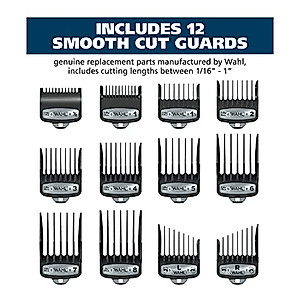 Wahl Clipper Genuine Elite Attachment Guard Organization Kit with Hair Clipper Guide Combs, 14 Piece Elite Storage Kit for Wahl Hair Clippers -3291-200