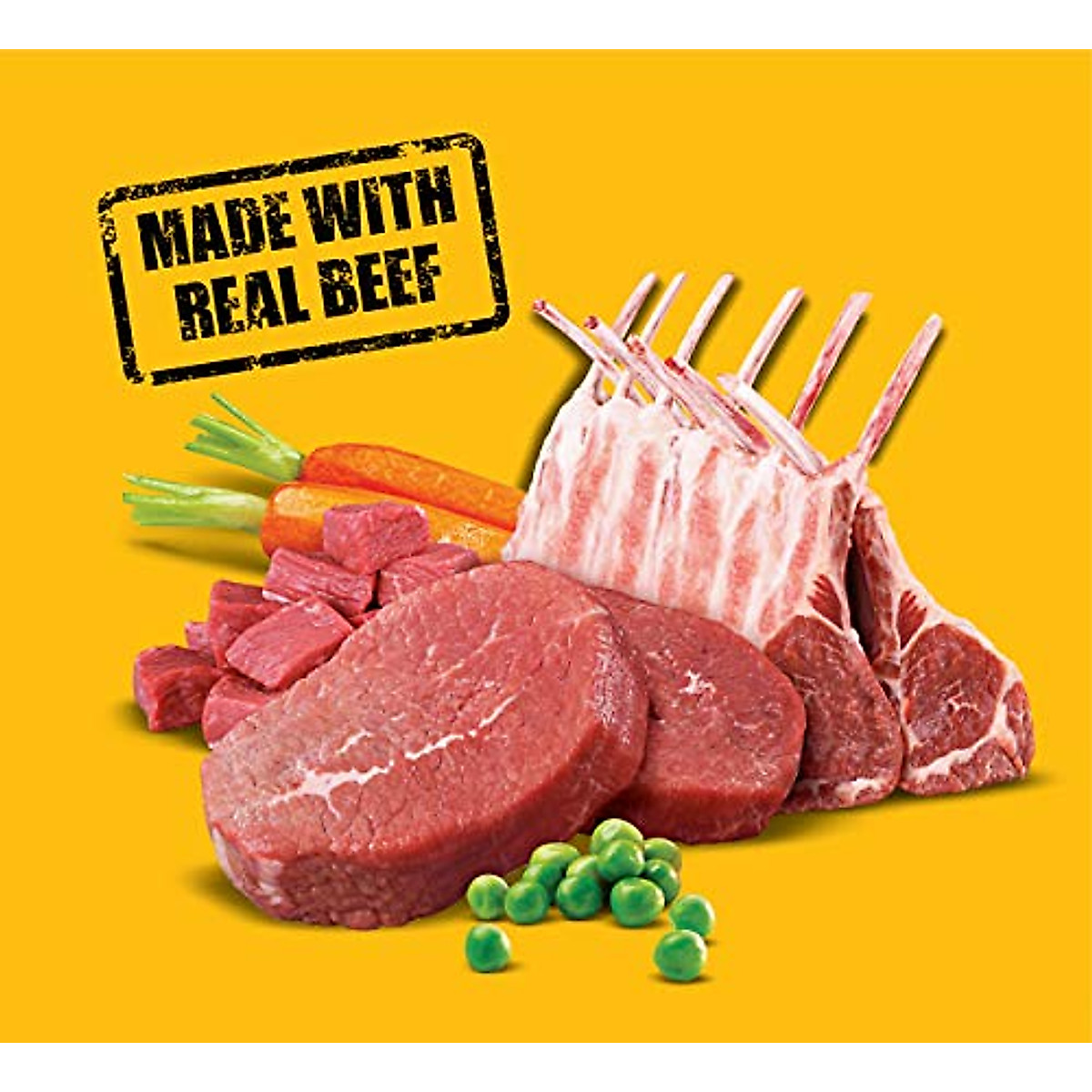 Pedigree High Protein Adult Dry Dog Food Beef and Lamb Flavor Dog Kibble, 18 lb. Bag