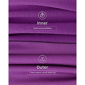 WEERTI Thermal Underwear for Women Long Johns with Fleece Lined, Base Layer Women Cold Weather Top Bottom Purple