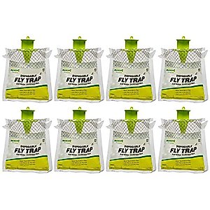 RESCUE! Outdoor Disposable Hanging Fly Trap - 8 Traps
