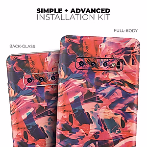 DesignSkinz Liquid Abstract Paint Remix V35 Protective Vinyl Decal Wrap Skin Cover Compatible with The Samsung Galaxy S20 (Screen Trim & Back Glass Skin)