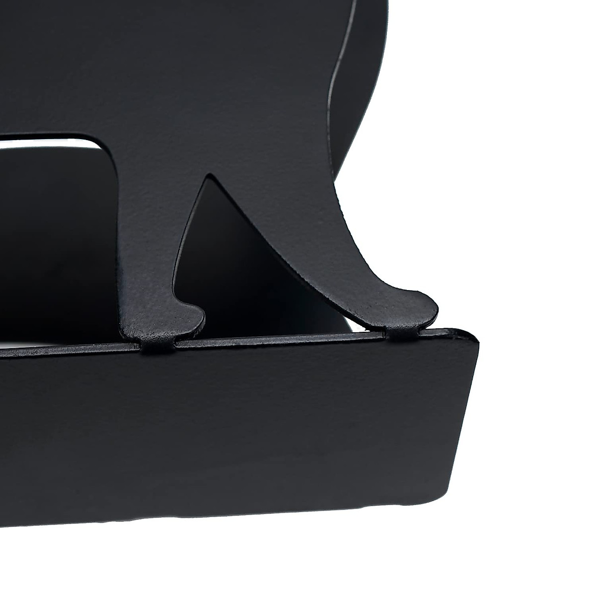 SOFFEE DESIGN Iron Vertical Cat Napkin Holder, Animal Shadow Napkin Stand Convenient Desktop Storage Decoration, Adorable Paper Towel Dispenser for Kitchen Countertops, Dining Table, Black