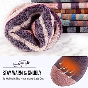 OutdoorMaster Ski Socks 2-Pack Merino Wool, Non-Slip Cuff for Men & Women - Fringes, L/XL