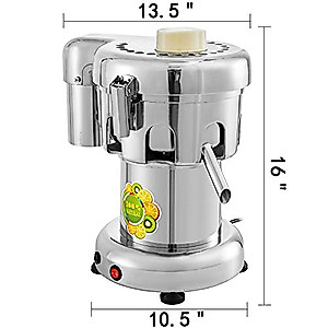 VBENLEM Commercial Juice Extractor Heavy Duty Juicer Aluminum Casting and Stainless Steel Constructed Centrifugal Juice Extractor Juicing both Fruit and Vegetable