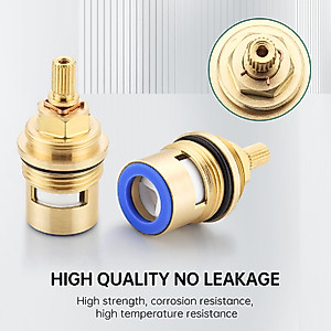 Faucet Cartridge Replacement for Kohler 1000187 1000188, Used in Deck Faucets with 3/4 inch Valves, 2 Pack Ceramic Valve Faucet Replacement Parts (2 Pack 1000187+1000188)