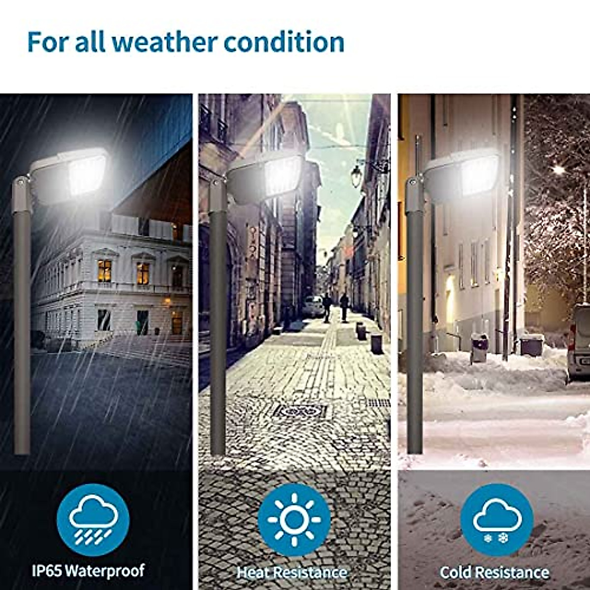 Xbuyee (2 Pack) 150W LED Parking Lot Light with Dust to Dawn Photocell, Outdoor Dimmable LED Shoebox Lights with Slipfitter, 130LM/W 5000K 100-277V IP65, Power Tunable 75W/100W/150W, ETL Listed