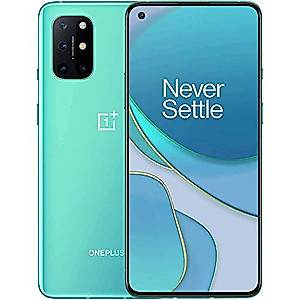 OnePlus 8T | 5G Android Smartphone | Ultra Smooth 120Hz Display | 48MP Quad Camera| T-mobile GSM Unlocked | 256GB, Aquamarine Green (Renewed)